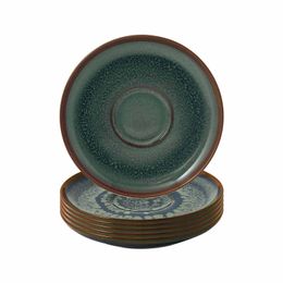 Untertasse "Kaffeeuntertassen Crafted &oslash; 14,9 cm 6er Set", L:14,9cmbreeze, LIKE. BY VILLEROY & BOCH, Speiseteller