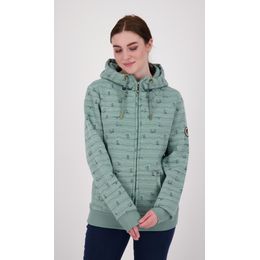 ANKERGLUT Damen Kapuzensweatshirt "ANKERGLUTWELLE", grau, Gr. 36, 60% Baumwolle; 40% Polyester, Sweatshirts, Auch in Gro&szlig;en Gr&ouml;&szlig;en erh&auml;ltlich