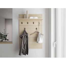 Garderobenpaneel Home Affaire, B:77cm H:115cm T:19,5cmharbour oak hell, Holzwerkstoff, Garderobenpaneele, "Rathlin, Wandregal Wandpaneel,