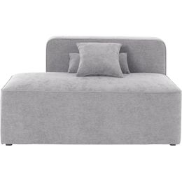 Recamiere Home Affaire, B:140cm H:76,5cm T:93cm, grau, 100% Polyester, Sofas, "Sundstrup", Modulserie, individuelle Zusammenstellung