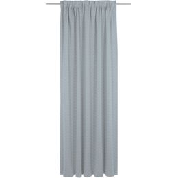 Vorhang WIRTH, B:132cm H:275cm, blau, Baumwolle, Polyester, Wohnzimmer, Gardinen, "Torbole", nach Ma&szlig;