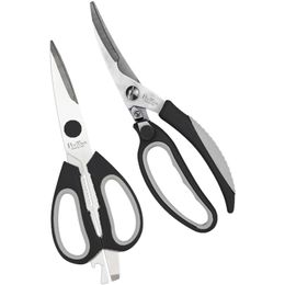 Pinti Inox PINTINOX Geflügelschere "Professional", schwarz, Scheren, Set: Küchenschere und Geflügelschere, Edelstahl