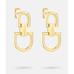 Damen Paar Ohrstecker "Schmuck Geschenk Edelstahl Ohrringe The D-Link", Edelstahl, gold, Liebeskind Berlin, Edelstahl, Ohrringe