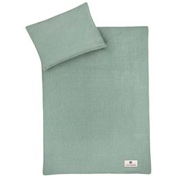 Julius Z&ouml;llner Kinderbettw&auml;sche JULIUS Z&Ouml;LLNER, gr&uuml;n, Musselin, Obermaterial: 100% Baumwolle, Bettw&auml;sche, "Baby- und Kinderbettw&auml;sche aus 100% Musselin", erh&auml;ltlich