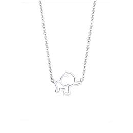 Elli Damen Kette mit Anhänger "Kinder Elefant Anhänger Süß Niedlich 925 Silber", 36, ohne Stein, Silber 925 (Sterlingsilber), L: 36, silber, Silber