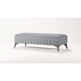Polsterhocker Home Affaire, B:140cm H:43cm T:60cm, grau, 100% Polyester, Hocker, "MATTHEW Sitzhocker XXL, Maße B/T/H: 140/60/43 cm", Steppung,