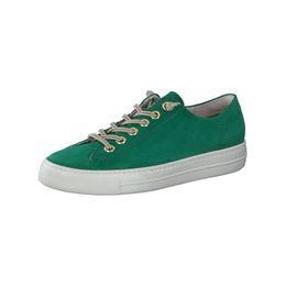 Paul Green Damen Sneaker "Paul Green Sneaker Nubukleder", Gr. 38,5, grün, Nubukleder, Schuhe