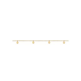 Elli Damen Collier "Choker Pl&auml;ttchen Coins Matt 925 Silber", 36, ohne Stein, Silber 925 (Sterlingsilber), L: 36gold, Silber 925 (Sterlingsilber),