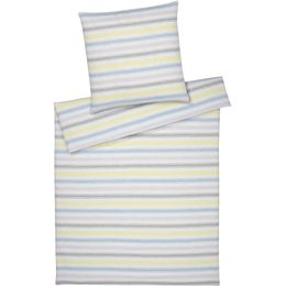Bettwäsche Elegante, gelb, Halbleinen, Obermaterial: 50% Baumwolle, 50% Leinen, Bettwäsche, "Bliss", angenehmes Hautgefühl