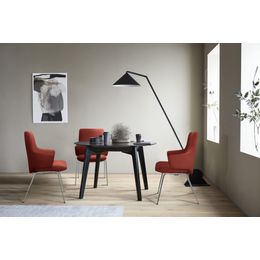 Polsterstuhl stressless, B:58cm H:92cm T:59cm, rot, Microfaser DINAMICA (88% Polyester, 12% Polyurethan), Esszimmer, St&uuml;hle, "Laurel", Low Back mit