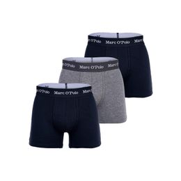 Marc O'Polo MARC O'POLO Herren Boxershorts "Boxershort 3-PACK BOXER 3er Pack", Gr. S, blau, Obermaterial: 95% Baumwolle CO(Bio). 5% Elasthan EL., Unterhosen