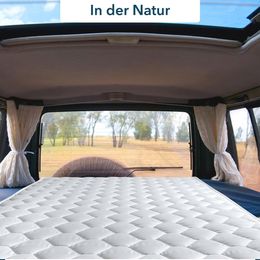 Komfortschaummatratze Di Quattro, B:90cm H:10cm L:200cm, weiß, Bezug: 100% Polyester. Steppfüllung: 100% Polyester, Matratzen, "Matratze Caravan",