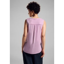 Street One Damen Blusentop, rosa, Gr. 46, unifarben, Stoff, 100% Viskose, Blusen, aus softer Viskose