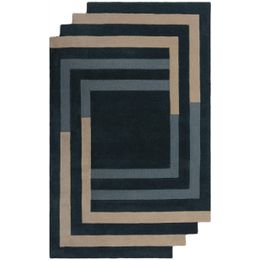 Wollteppich FLAIR RUGS, B:120cm H:10mm L:180cm, gr&uuml;n, Wolle, Wohnzimmer, Teppiche, "Labyrinth Shaped", Schall- und W&auml;rmed&auml;mmung