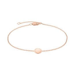 Damen Armband "Schmuck Geschenk Gold 375 Armkette Gold Collection", 18,5cm, Gelbgold 375, rosa, Liebeskind Berlin, Gelbgold 375, Armbänder, mit