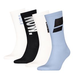 Damen Socken "CKJ MEN SOCK 4P GRAPHIC GIFTBOX", Calvin Klein Jeans, weiß, Obermaterial: 65% Baumwolle, 32% Polyamid, 3% Elasthan, Socken