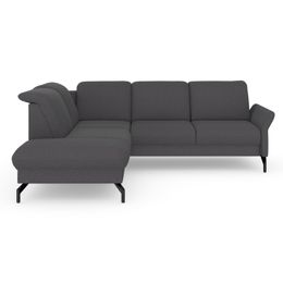 Sit & More Ecksofa SIT & MORE, B:250cm H:84cm T:207cm, braun, Wohnzimmer, Sofas, "Fashion L-Form", wahlweise mit Kopfteilverstellung und Vorziehsitz, motorisch