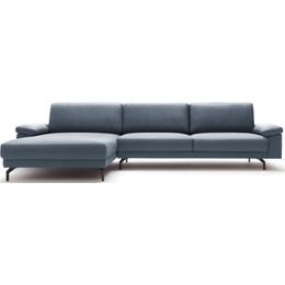 Ecksofa, B:294cm H:95cm T:178cm, blau, CREATION BY ROLF BENZ, Wohnzimmer, Sofas, "CR.450 elegantes Designsofa mit hohem Sitzkomfort"