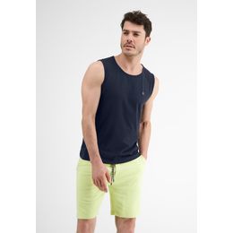 Lerros Herren Muskelshirt "Lerros Tanktop mit Palmenprint", blau, Gr. S, 100% Baumwolle, Shirts