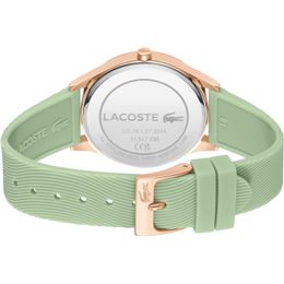 Lacoste Damen Quarzuhr "FALDA", gr&uuml;n, Armbanduhren, Armbanduhr, Damenuhr, Mineralglas, analog, Silikonarmband