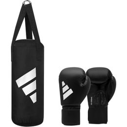 Boxsack "Junior Boxing Set", B/H/L: 19cm x 43cm, schwarz, adidas Performance, Boxs&auml;cke