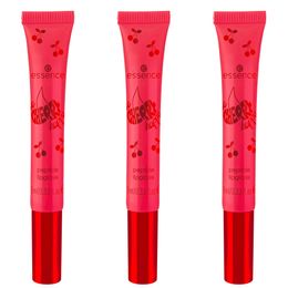 Essence Kinder Lipgloss "SO CHERRY happy peptide lipgloss", rot, Lippen-Kosmetika, Pflegender Peptide-Lipgloss, abgeschrägter Aplikator, Ultraglanz.