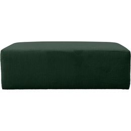 Polsterhocker WERK2, B:120cm H:41cm T:80cm, gr&uuml;n, 90% Polyester, 10% Nylon, Hocker, "Zeus-XL", Curvy Trend Hocker mit urbaner Optik