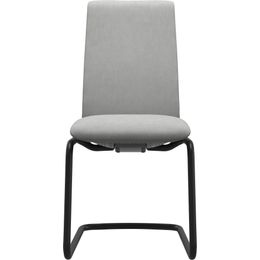 Polsterstuhl stressless, B:53cm H:92cm T:59cm, grau, Microfaser DINAMICA (88% Polyester, 12% Polyurethan), Esszimmer, St&uuml;hle, "Laurel", Low Back,