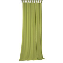 Vorhang WIRTH, B:130cm H:345cm, gr&uuml;n, Baumwolle, Polyester, Wohnzimmer, Gardinen, "Newbury", nach Ma&szlig;