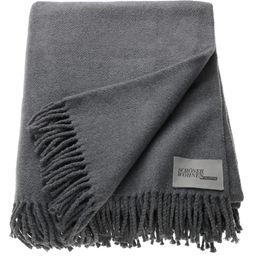 Sch&ouml;ner Wohnen Kollektion Wohndecke, B:140cm L:200cm, grau, SCH&Ouml;NER WOHNEN-KOLLEKTION, Baumwolle, Polyacryl, Wohndecken, "Basics", mit Fransen, Kuscheldecke