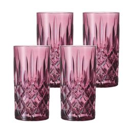 Nachtmann Longdrinkglas "Longdrinkgl&auml;ser Noblesse 395 ml 4er Set", lila, Trinkgef&auml;&szlig;e