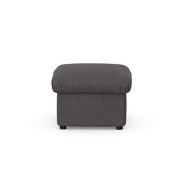 Hocker DOMO collection, B:60cm H:39cm T:60cm, braun, 100% Polyester, Wohnzimmer, Hocker, "Pegnitz"
