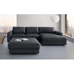 Ecksofa Places of Style, B:303cm H:84cm T:176cm, grau, 100% Polyester, Wohnzimmer, Sofas, "Bloomfield, bequem und elegant, OTTOs Choice, Breite