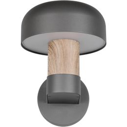 Trio LEUCHTEN Au&szlig;en-Wandleuchte "FRASER, Fassadenbeleuchtung Laterne Pilzform, exkl 1x E27 max 10W IP54", 1, H: 24,5cm, 1 Stk.grau, Leuchten,