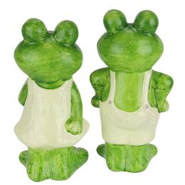 I.GE.A. Dekofigur "Figur Frosch", B/H/T: 6cm x 13cm, gr&uuml;n, Wohnzimmer, Dekofiguren, Dekofigur Gartendeko Tierfigur Garten Deko Statue Gartenfigur