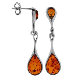 OSTSEE-SCHMUCK Damen Paar Ohrh&auml;nger "- Fylla - Silber 925/000 - Bernstein", Silber 925 (Sterlingsilber), silber, Silber 925 (Sterlingsilber), Ohrringe