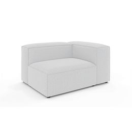 Sofa-Eckelement OTTO HOME, B:130cm H:72cm T:100cm, grau, 100% Polyester, Polsterelemente, "HAILY Sessel mit Armlehne links/rechts, Maße B/T/H:
