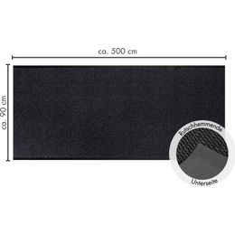 Fu&szlig;matte ANDIAMO, B:90cm H:5mm L:500cm, grau, Kunstfaser, Au&szlig;enbereich, Teppiche, "Easy, Made in Netherlands", Schmutzfangmatte, rutschhemmend,