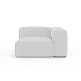 Sofa-Eckelement OTTO HOME, B:130cm H:72cm T:100cm, grau, 100% Polyester, Polsterelemente, "HAILY Sessel mit Armlehne links/rechts, Ma&szlig;e B/T/H: