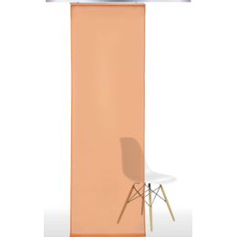 Schiebegardine Liedeco, B:60cm H:245cm, orange, Polyester, Wohnzimmer, Gardinen, HxB: 245x60
