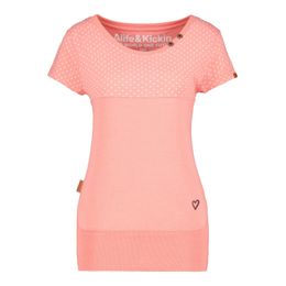 alife and kickin ALIFE & KICKIN Damen T-Shirt "Damen CoraAK A", orange, Gr. S, 65% Baumwolle, 35% Polyester, Shirts