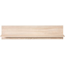 Wandregal KOCHSTATION, B:100cm H:24cm T:18cm, braun, Spanplatte, K&uuml;che, Regale, "KS-Fulda"