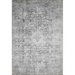 Teppich LUXOR living, B:240cm H:6mm L:340cm, grau, Polyester, Wohnzimmer, Teppiche, "Lago", faltbarer Teppich, modernes Design, waschbar, In- und