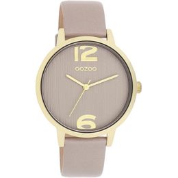Oozoo Damen Quarzuhr, grau, Armbanduhren, Armbanduhr, Damenuhr, IP-Beschichtung, analog