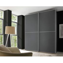 Schwebet&uuml;renschrank STAUD, B:200cm H:222cm T:68cm, grau, Holzwerkstoff, Schr&auml;nke, "Sinfonie Plus, edles Design in hochwertiger Qualit&auml;t, Made in