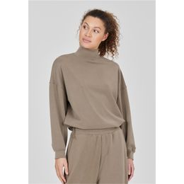 ENDURANCE ATHLECIA ATHLECIA Damen Sweatshirt "Paris", braun, Gr. 40, unifarben, 51% Polyester, 44% Modal, 5% Elasthan, Sweatshirts, mit hohem Kragen und Tragekomfort