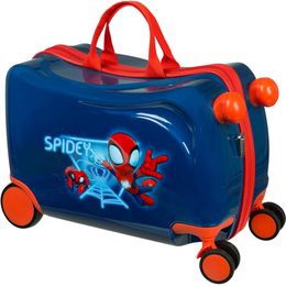 Undercover Jungen Kinderkoffer "Ride-on Trolley, Spider-Man", bunt, Polycarbonat, bedruckt, Koffer, zum sitzen und ziehen