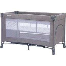 fillikid Jungen Baby-Reisebett "Milano", grau, Aluminium, Polyester, Babybetten, inklusive Transporttasche und Neugeboreneneinhang