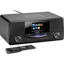 Kärcher KARCHER Internet-Radio "DAB 9000CDI", B:30,5cm H:12,8cm T:18,8cm, schwarz, Radios, Bluetooth, Lautsprecher mit Subwoofer, WLAN-Internetradio, DAB+
