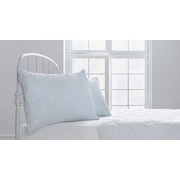Kopfkissen Yatas Bedding, B:40cm L:80cm, blau, Bezug: 100% Baumwolle. F&uuml;llung: 100% Polyester, Kopfkissen, "Majest&auml;t Dacron Climarelle Cool,